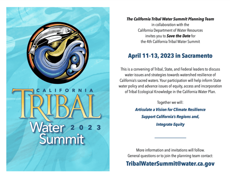 California Tribal Water Summit – News from Native California