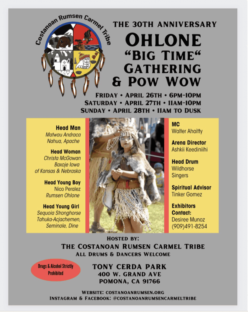 The 30th Anniversary Ohlone “Big Time” Gathering & Powwow – News from ...